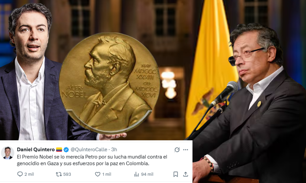 Lo que es la lambonería; Daniel Quintero dice que quien se merecía el ...